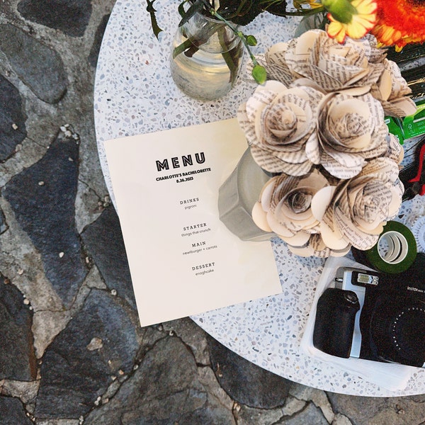 Book Page Roses With Stem, Vintage Paper Flowers, Literary Wedding ...