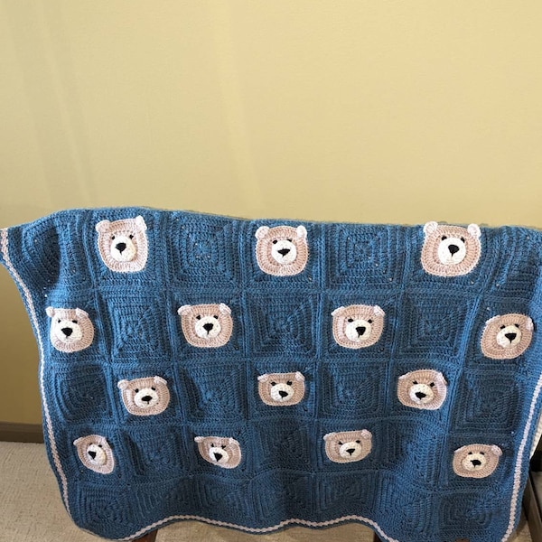 CROCHET PATTERN + VIDEO | Crochet Panda Baby Blanket Pattern by Maisie ...