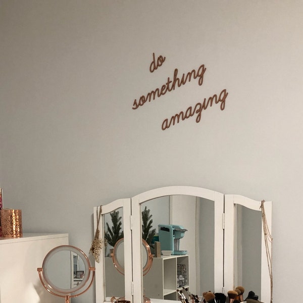 Do Something Amazing Wooden Wall Sign – Laser Cut Motivation Decor - Etsy