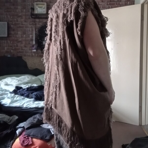 Aguila Outfit ⋙⋘ Aguila Vest ⋙ Handwoven Hemp Wool + 3/4 Harem Pants ⋙ ...