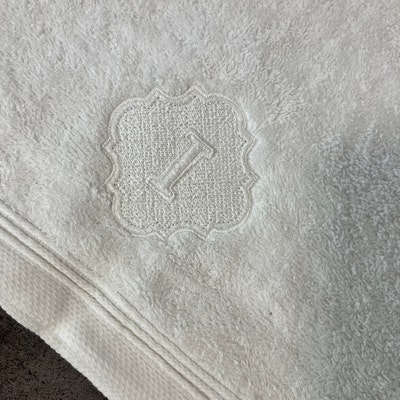 Embossed Monogram Towel Machine Embroidery Designs A-Z Assorted Sizes ...