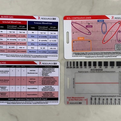 Lab Value and Order of Blood Draw Badge Card for RN, EMT, Phlebotomist ...