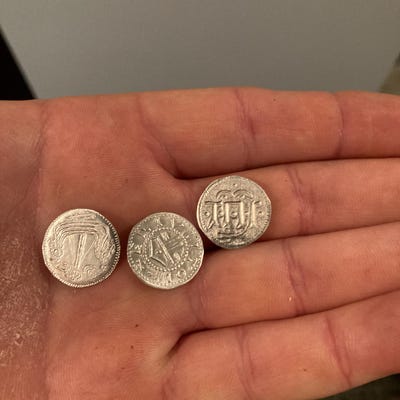 Pine Willow Oak Tree III Pence Shilling NE Xll Vl New England 1652 ...