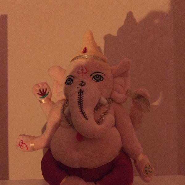 Handmade Plush Ganesh Toy, 9.5-inch Hindu Deity Plush Toy Diwali Gift ...