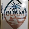 Guam Seal and Map Inverted Design pick Color/size Vinyl Decal Sticker ...