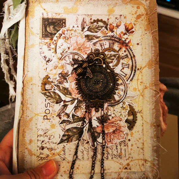 Vintage Junk Journal; Old Book Pages Journal; Handmade Junk Journal - Etsy