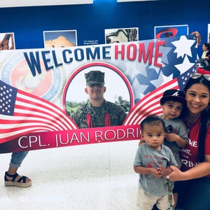 Welcome Home Military Banner, Deployment Homecoming Banner, Military ...