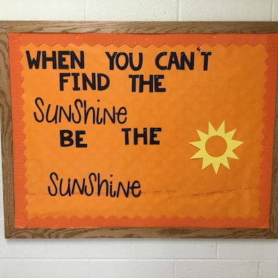 Be the Sunshine Bulletin Board Cutout Decor - Etsy
