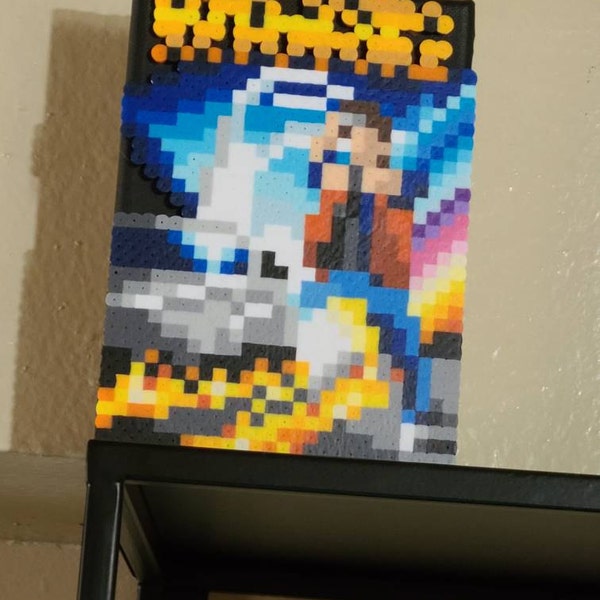 Hamilton Retro Pixel Pop Art. 8 Bit Sprites. Perler Bead Magnets. Pins ...