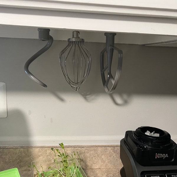Kitchenaid Single Mixer Attachment Organizer - Mountable Storage for ...