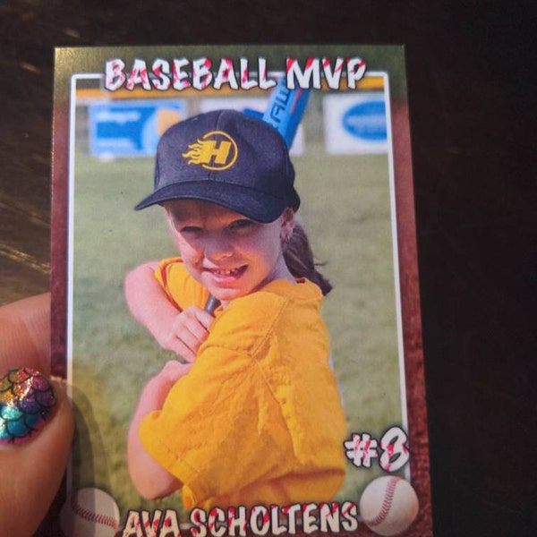 Baseball Trading Card • Custom Printed Trading Card • Personalized ...
