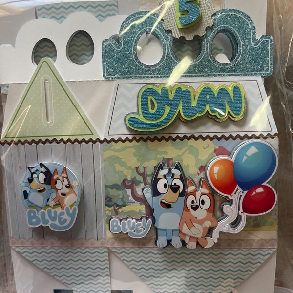 Bluey / Birthday Gift Boxes / Guest Gift Bags / Personalized Favor ...