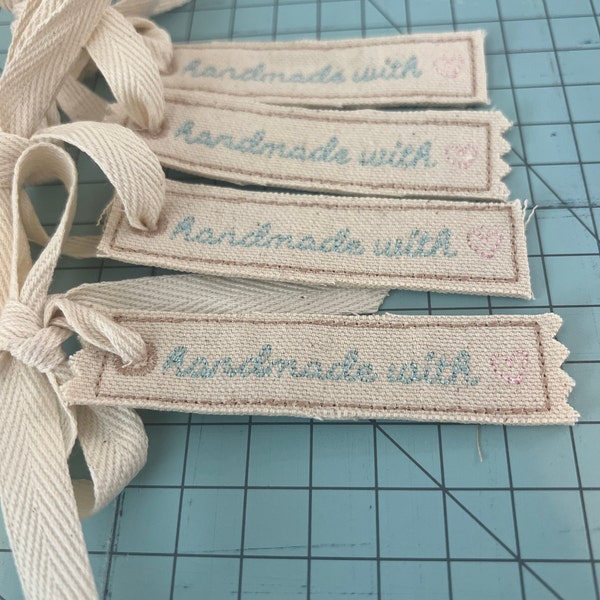 Machine Embroidery Design -ITH Handmade With Love Raggy Hanging Tag ...