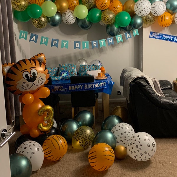 Giant Tiger Balloon Sculpture - DIY 4.1ft/1.4m Tiger Balloon Set - DIY ...