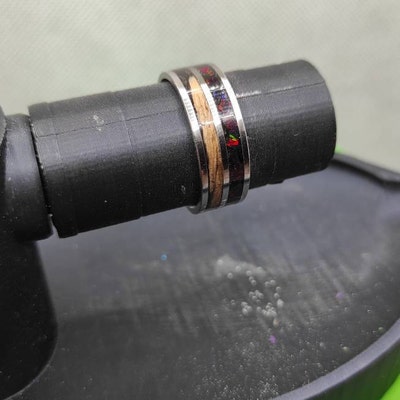 Titanium Tilted Capsule Ring Blank 8mm - Etsy