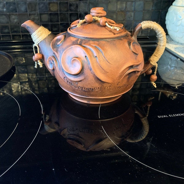 Handcrafted Ceramic Teapot With Lid Lock – Rustic Pottery for Tea ...