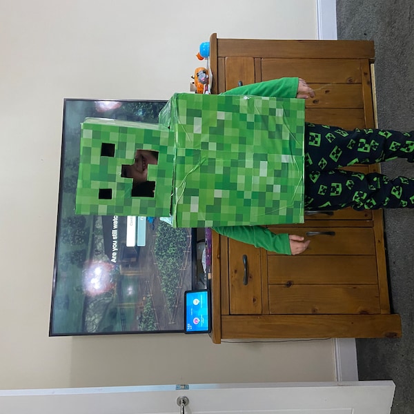 Minecraft Inspired Wrapping Paper/gift Wrap and Greeting Cards - Etsy