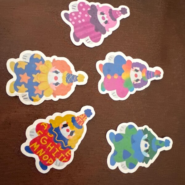 Holographic Clowns Sticker Pack! - Etsy