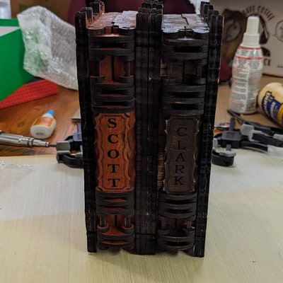 Book Box 8 for Board Games. 3mm, 1/8inch, 3.6mm, 4mm, 4.5mm. Laser Cut ...