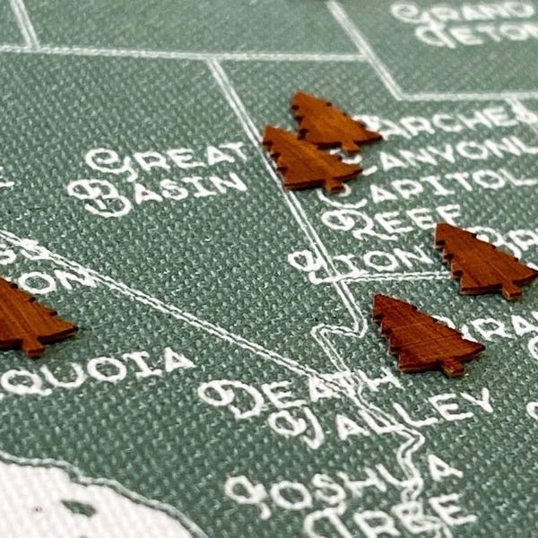 DIY Kit Push Pin Map, US Map With Push Pins, Travel Map Tracker, United ...