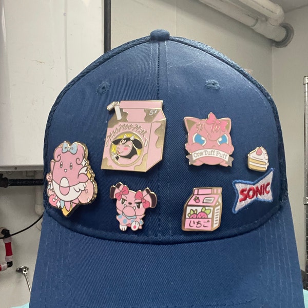 One Tuff Puff Hard Enamel Pin // Motivational Jigglypuff // 30mm Wide ...