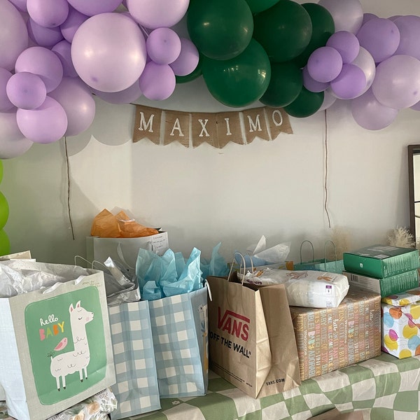 Happy Birthday Burlap Banner, Happy Birthday Bunting, Happy Birthday ...