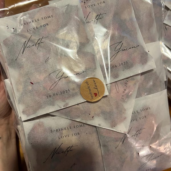 Biodegradable Natural Confetti | Real Flower Confetti | Petal Toss ...