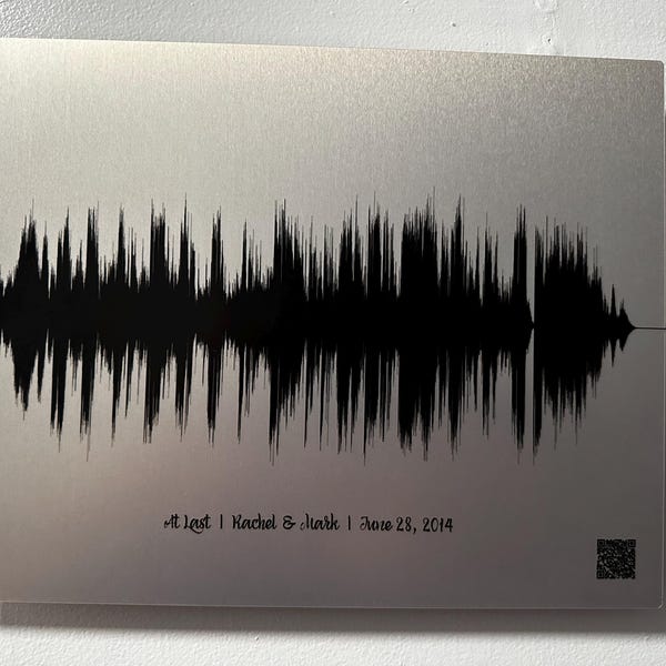 Custom Cat Memorial Gift Cartoon Portrait and Soundwave Scan QR Code ...