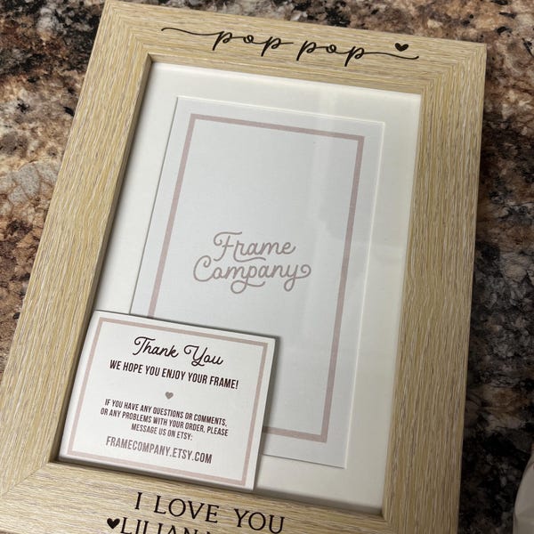 In Loving Memory Personalized Memorial Picture Frame in Memory of Loss ...