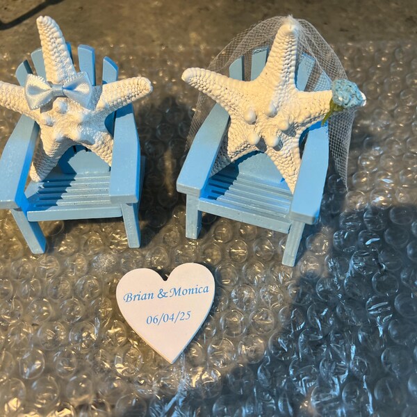 Beach Theme Wedding Cake Topper, Shell Coral Starfish Pearl Wedding ...