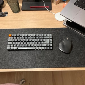 Felt Desk Pad, Custom Felt Desk Mat, Office Desk Accessories, Large ...