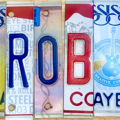 Pick Your Letters & Numbers Raised/embossed License Plate - Etsy