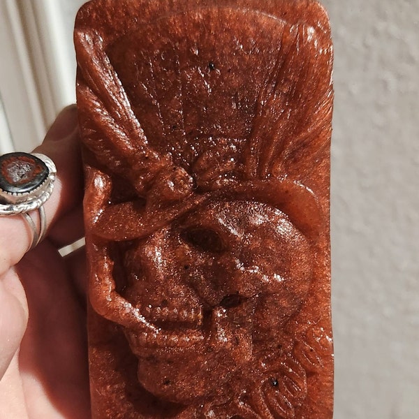 VOODOO SILICONE M0LD Soap Plaster Clay Wax Resin Chocolate Candle Skull ...