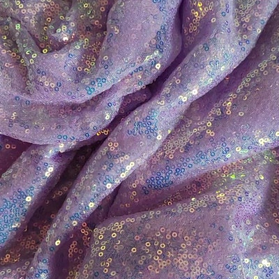 1yard Iridescent Purple Sequin Fabric,holographic Background,glitter ...