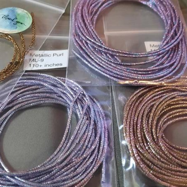Buy Fine Gold Metallic Thread for Embroidery, Rosegold Metallic Thread ...
