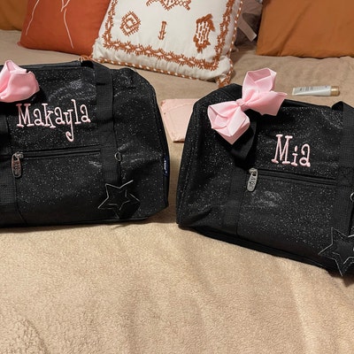 Sparkle Glitter Dance Bag Monogrammed Cheer Pink Glitter - Etsy