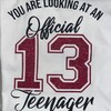 13 Official Teenager Svg, 13th Birthday Svg, Birthday Girl Svg, 13th ...