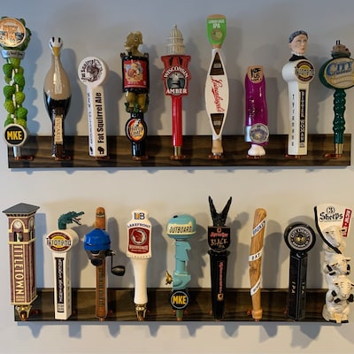 Tap Handle Wall Display stand Off Holds 7 Tap Handles 24 Wide - Etsy
