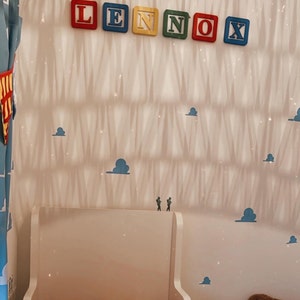 Toy Story Style Wooden Alphabet Blocks. Name Blocks. - Etsy