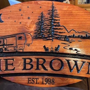 RV Sign Camper Sign Engraved Rv Sign Campsite Flag RV Flag | Etsy