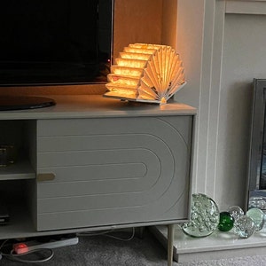 Handmade Paper Foldable Lamp, Unique Bedside Night Light, Decorative ...