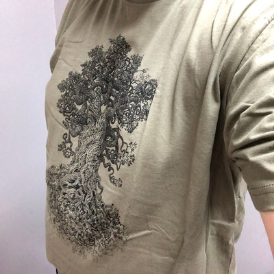 Tree Shirt Gnarled Tree Tshirt Men's Graphic Tee Tree of Life ...