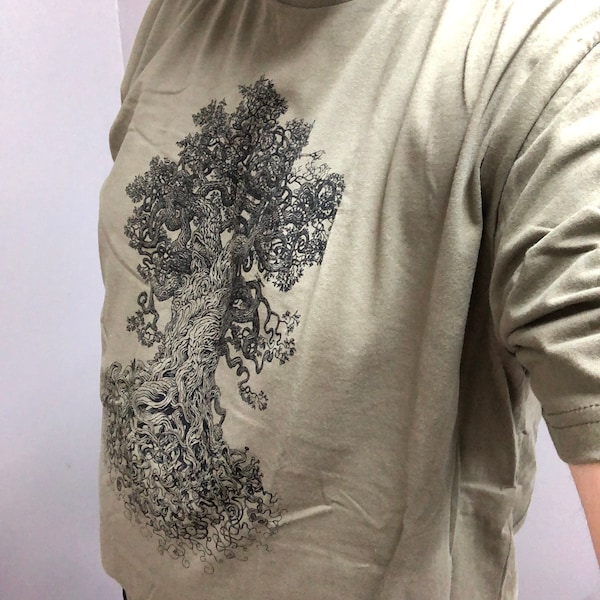 Tree Shirt Gnarled Tree Tshirt Men's Graphic Tee Tree of Life ...