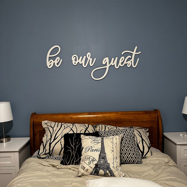 Be Our Guest Sign Guest Room Sign Housewarming Gift Wedding Gift ...
