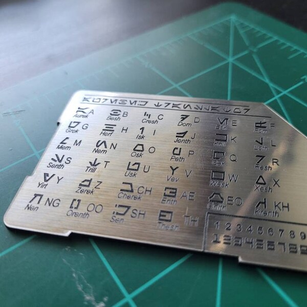 Aurebesh star Wars Language Decoder/translator Card - Etsy