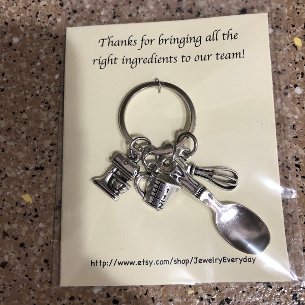 Baker's Keychain, Bakery Employee Appreciation Gift, Gift for Baking ...