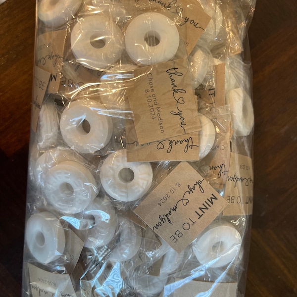 100pcs Mint to Be Wedding Favors,wedding Mints Labels,custom Wedding ...