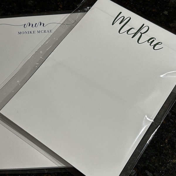 Personalized Notepad, Custom Notepad, Personalized Stationery, Writing ...