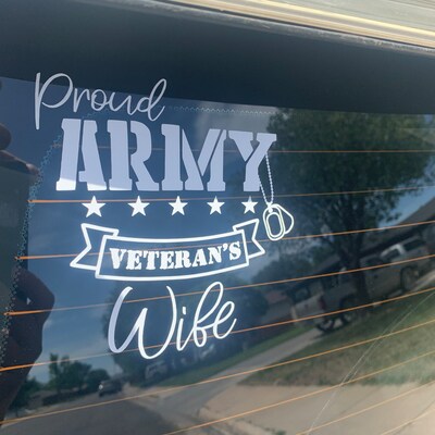 Veteran on Board. Decal Window Cling Sticker - Etsy
