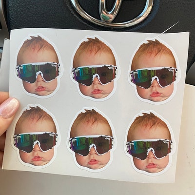 Big Head on a Stick Head Cutout Face on a Stick Graduation Face Fan Big ...